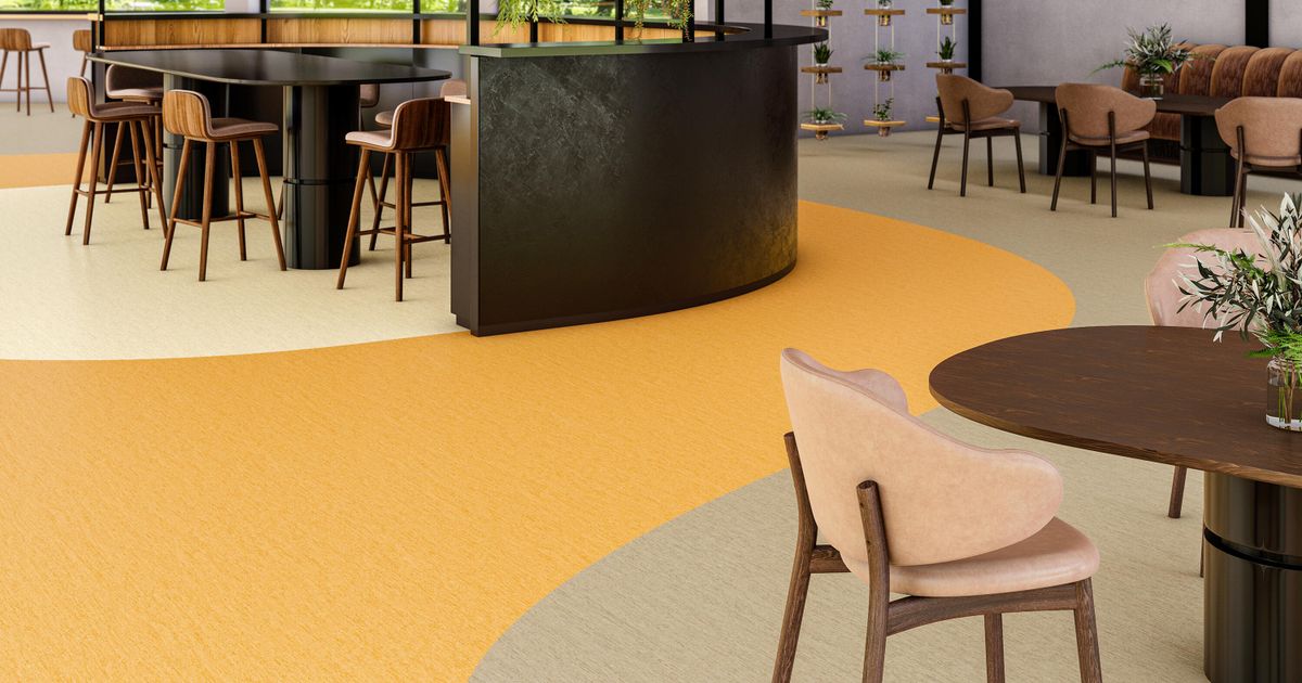 Tarkett iQ Optima Yellow Smooth Vinyl | Jacobsen NZ Flooring