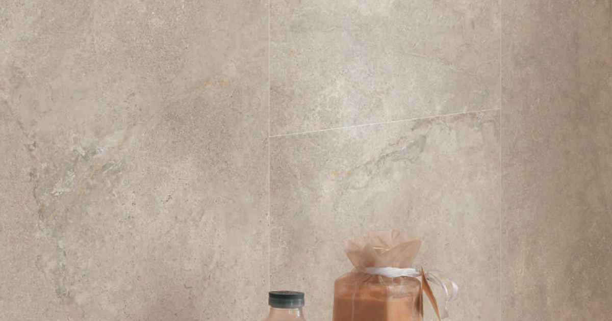 Travertine Look Tile Champagne Matt 600mm x 600mm Interior Floor & Wall ...