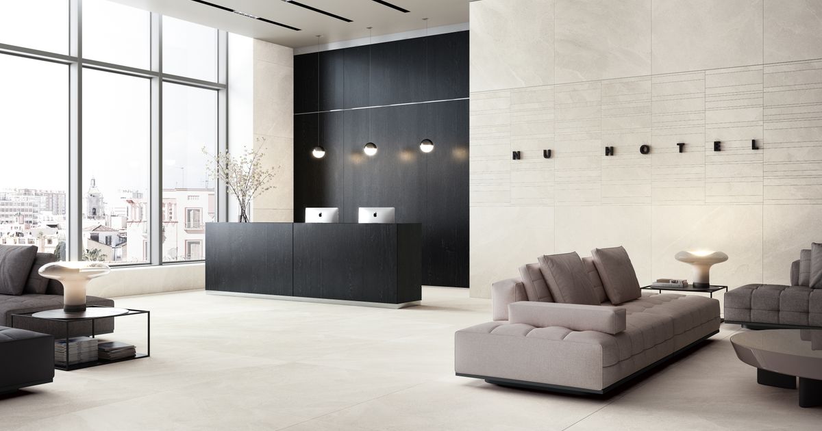 Refin Tune Snow 1.0 Grip 600mm x 600mm Interior Floor & Wall Ceramic ...