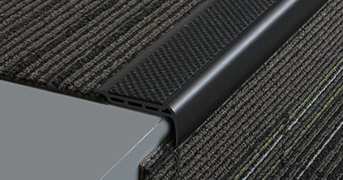 Tredsafe UP121 Black PVC Carpet Stair Nosing Accessories | Jacobsen NZ ...