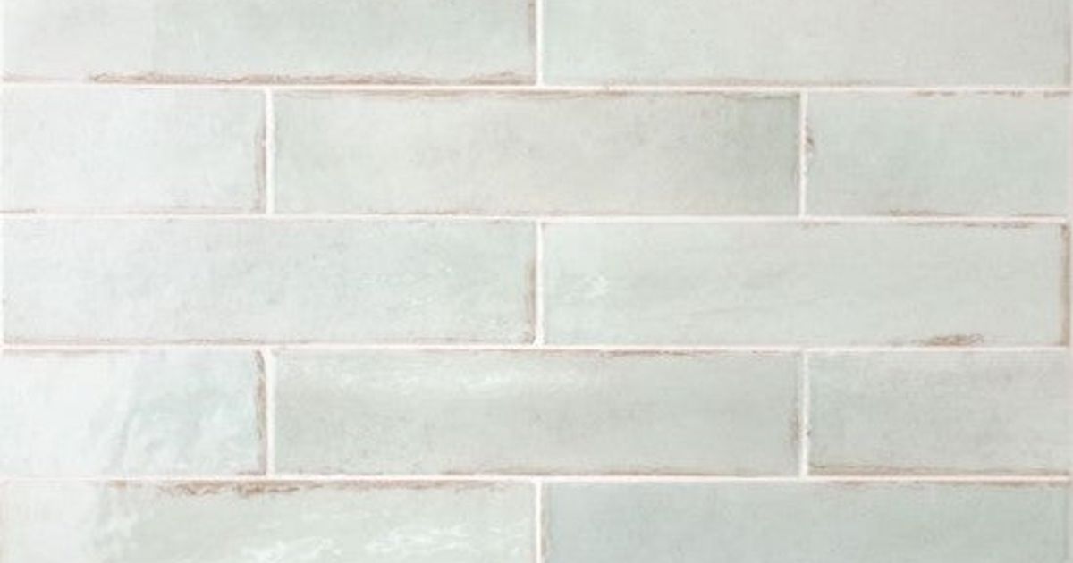 Glenbrook Subway Tile Mint Gloss Slim Subway 60mm x 246mm Interior Wall ...